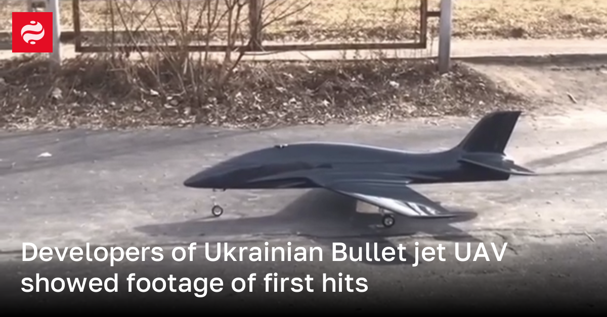 Video of Ukrainian jet UAV Bullet in the air | Ukrainian News | LIGA.net