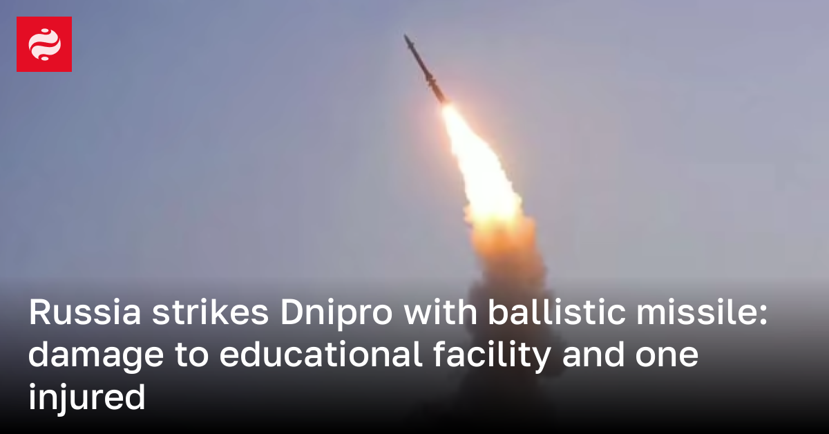 Ballistic strike on Dnipro on September 20 – consequences | Ukrainian ...