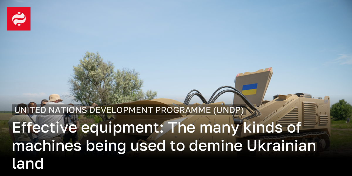 Effective equipment: The many kinds of machines being used to demine ...