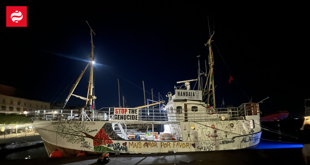 Another humanitarian ship, "Handala," is heading to Gaza, but this time ...