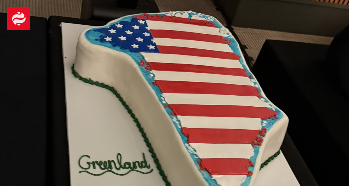Greenland-shaped cake served at Republican party in Washington, DC ...
